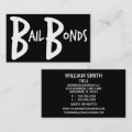 Bail Bonds Simple Business Card | Zazzle