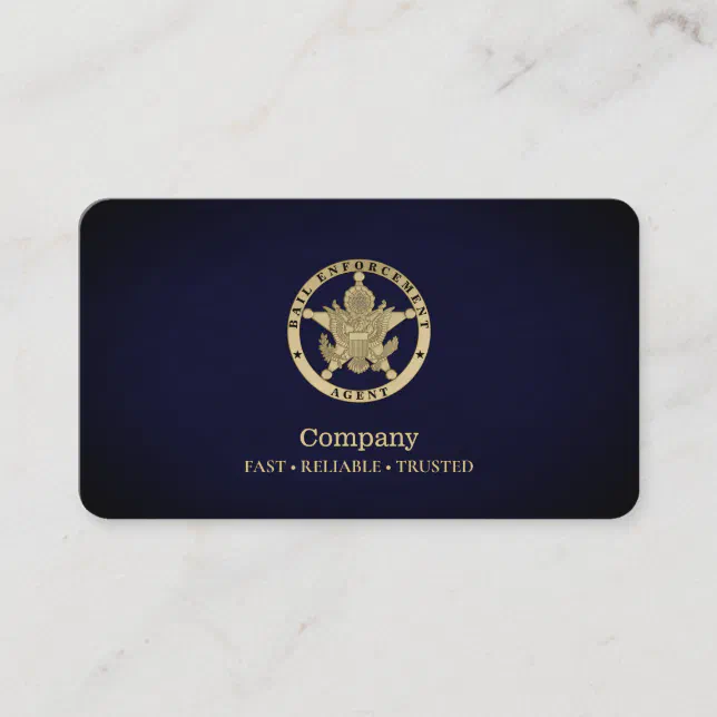 Bail Enforcement Agent Business Card | Zazzle