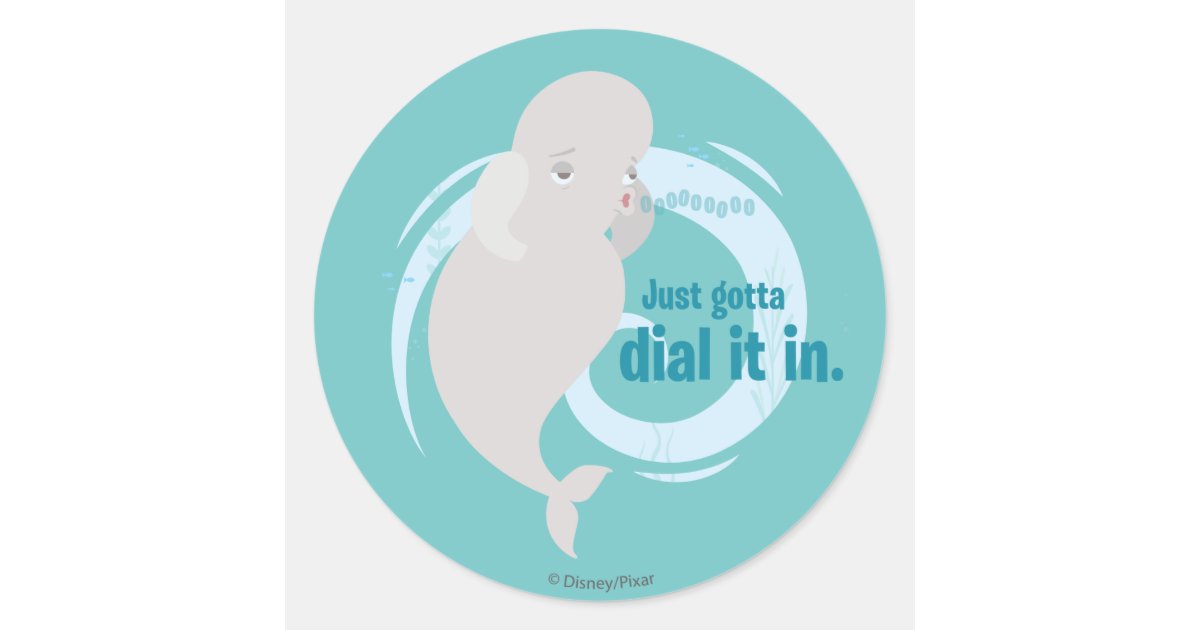 Bailey | Just Gotta Dial it in Classic Round Sticker | Zazzle