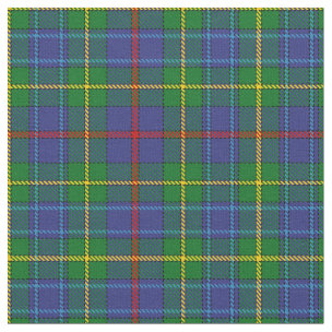 Burns Scottish Clan Tartan Fabric | Zazzle