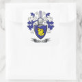 Bain Family Crest Coat of Arms Square Sticker | Zazzle