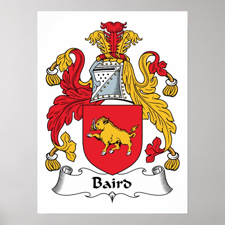 Baird Family Crest Poster | Zazzle