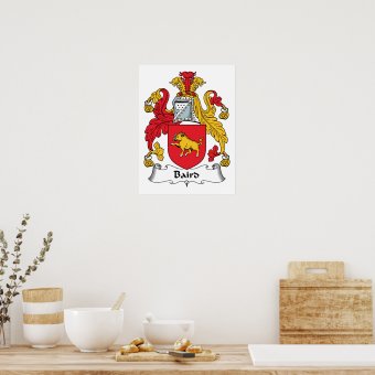 Baird Family Crest Poster | Zazzle