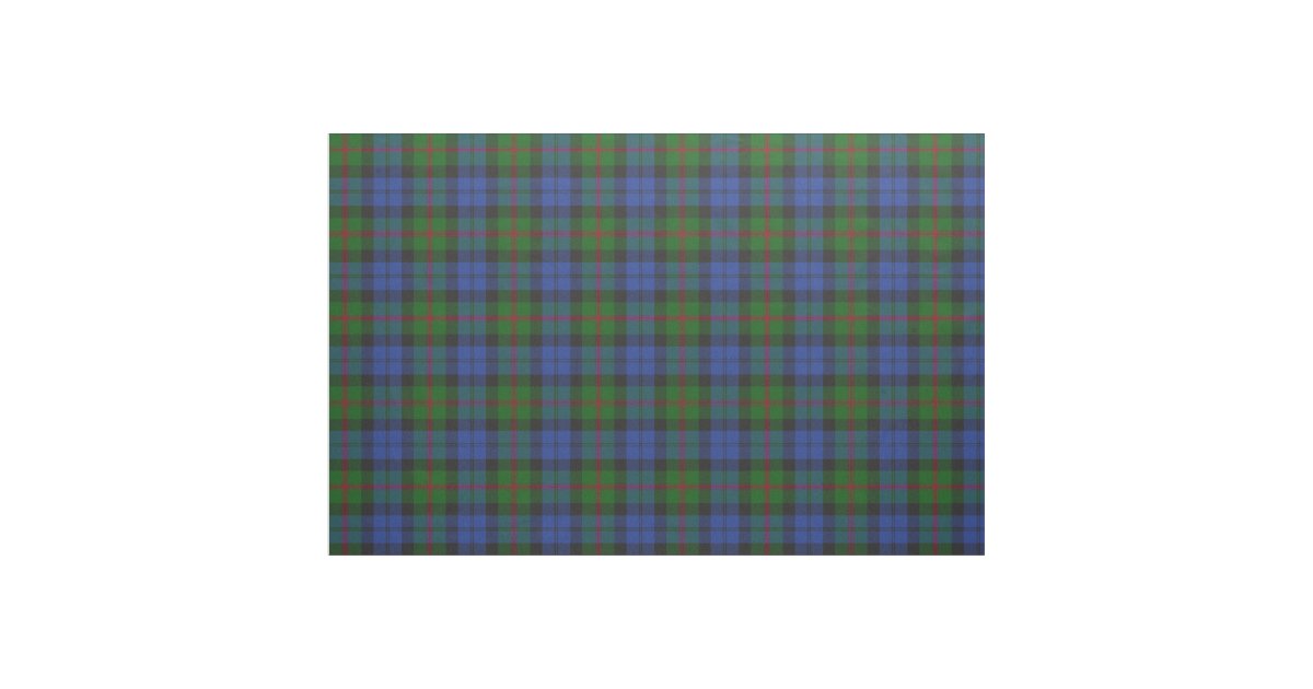 Baird Scottish Clan Tartan Plaid Pattern Fabric | Zazzle