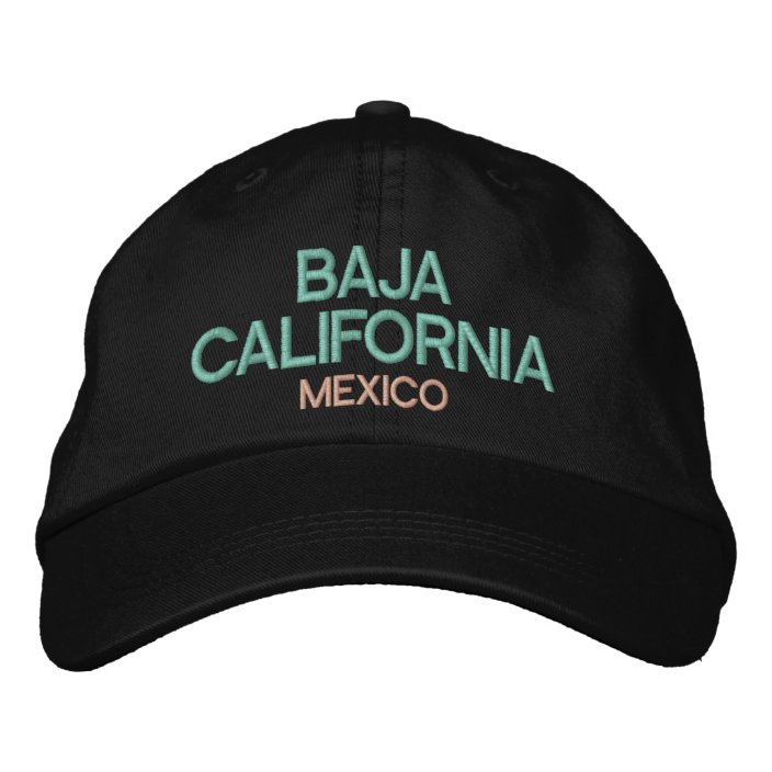 Baja California Mexico Embroidered Hat | Zazzle.com