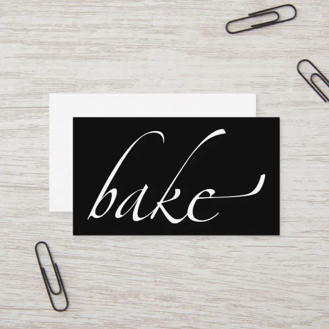 Bake: Baker, Bakery Business Card | Zazzle