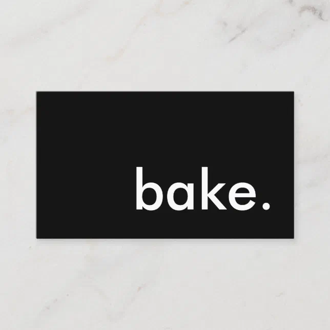bake color customizable business card | Zazzle