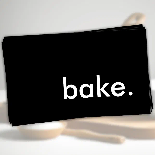 bake color customizable business card | Zazzle
