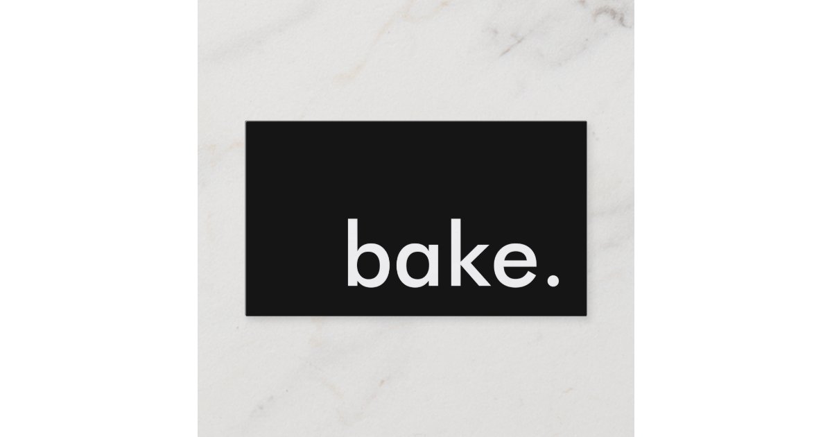 bake. loyalty punch card | Zazzle