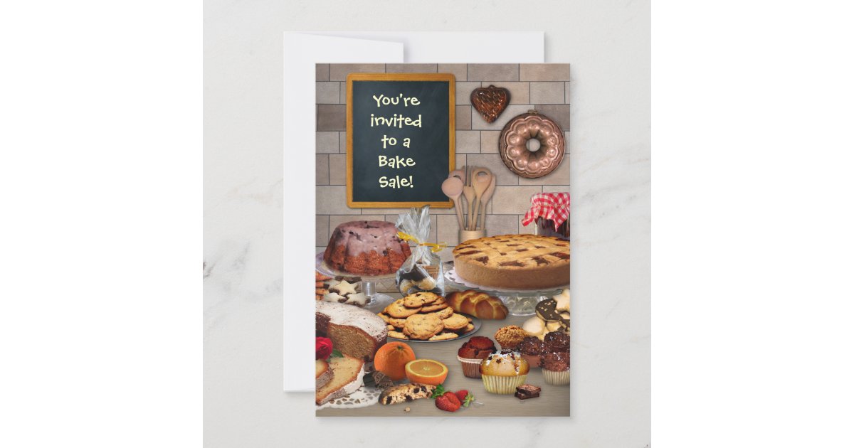 Bake Sale Invitation | Zazzle