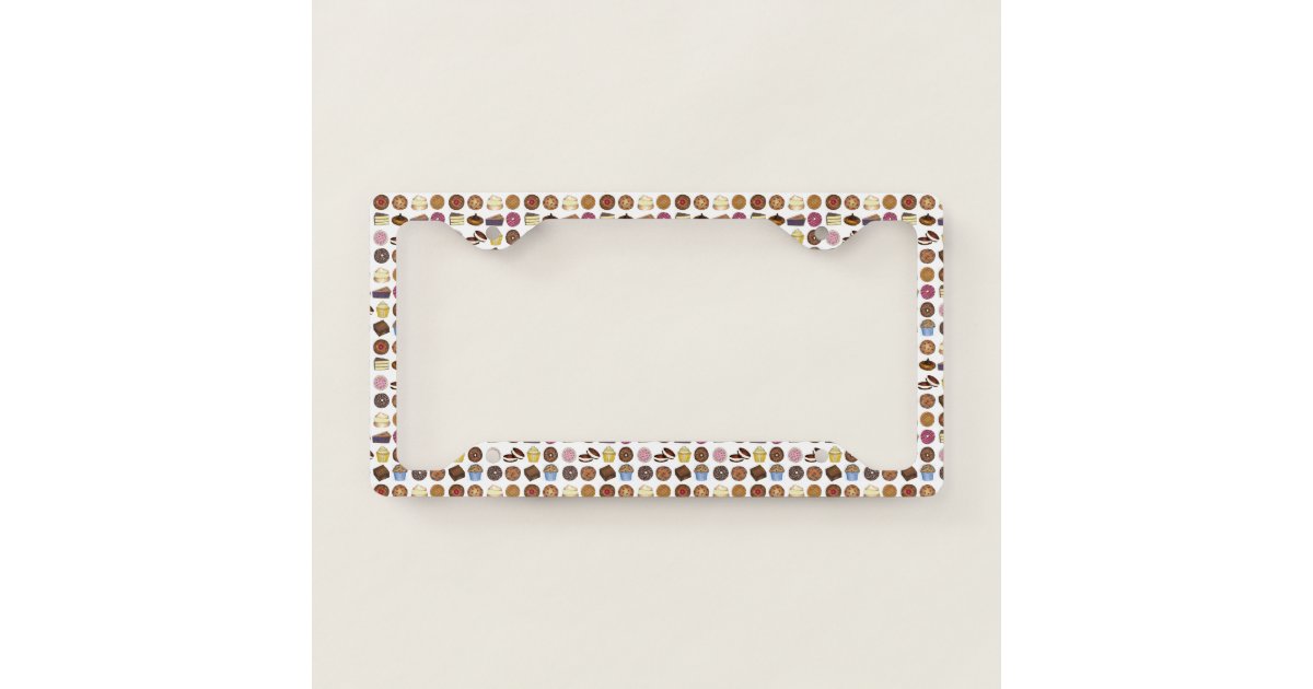 Baked Goods Bakery Cake Whoopie Pie Cupcake Donut License Plate Frame ...