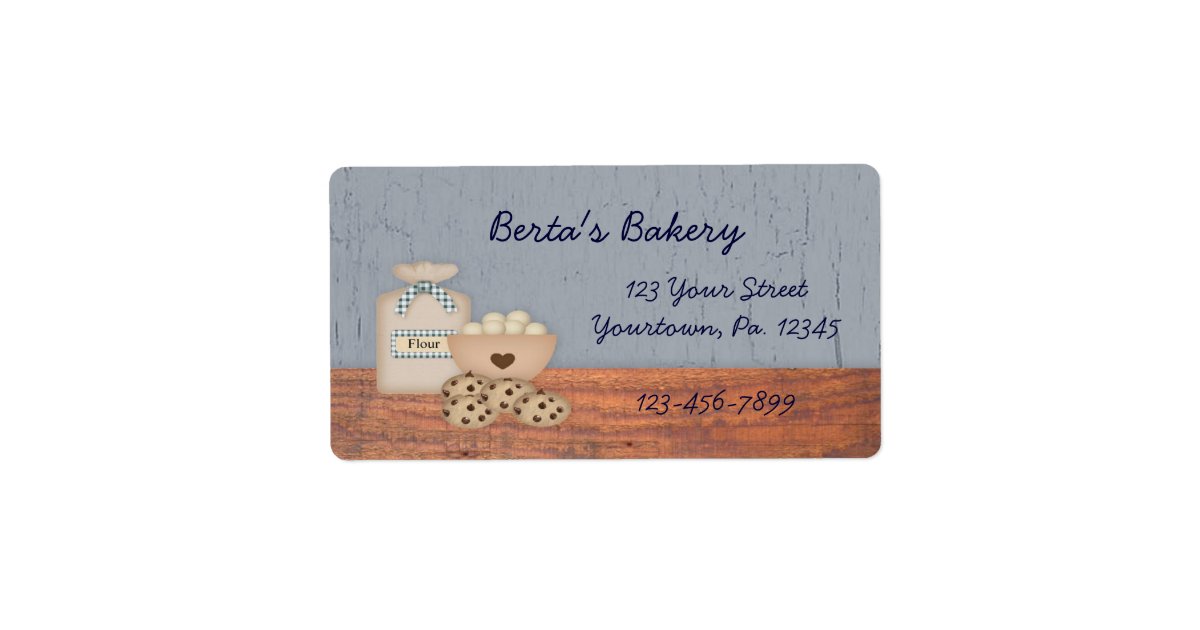 Baked Goods Business Label | Zazzle