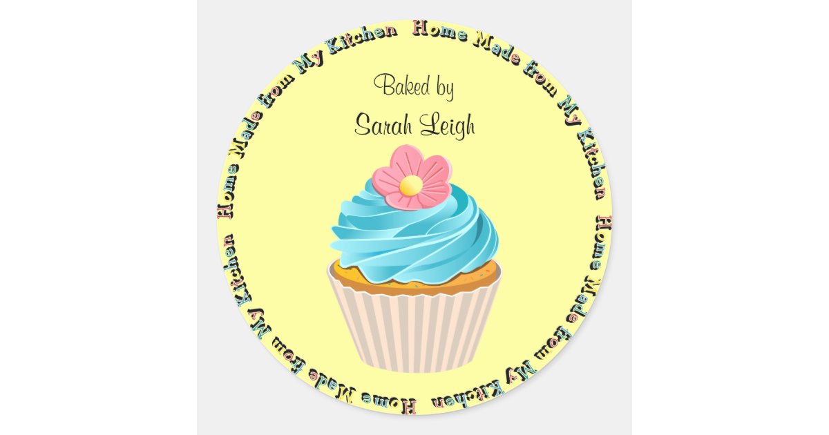 Baked Goods Cupcake Sticker | Zazzle