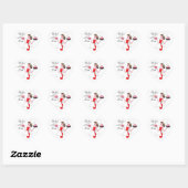"Baked With Love" Diva Heart Stickers | Zazzle