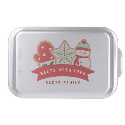 Baked with Love | Personalized Cake Pan | Zazzle