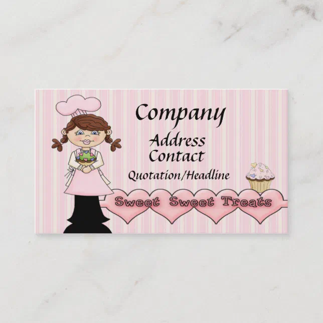 Baker business card | Zazzle