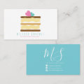 Baker Cake Bakery Decorator Slice Cake Business Card | Zazzle