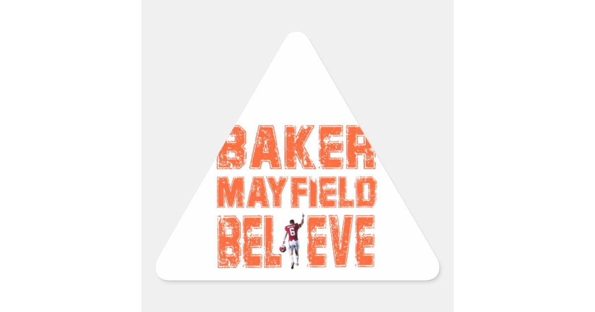 Baker Mayfield Essential Cool T-shirt Essential Triangle Sticker | Zazzle