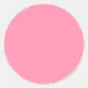 Baker-Miller Pink Solid Color Classic Round Sticker | Zazzle