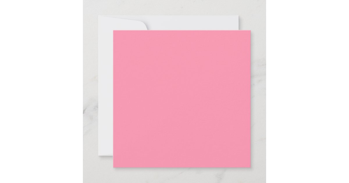 Baker-Miller pink (solid color) Invitation | Zazzle