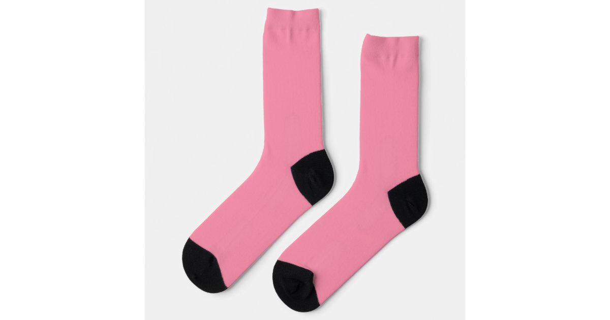 Baker-Miller pink (solid color) Socks | Zazzle