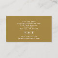 Baker Pastry Chef Gold Business Card | Zazzle