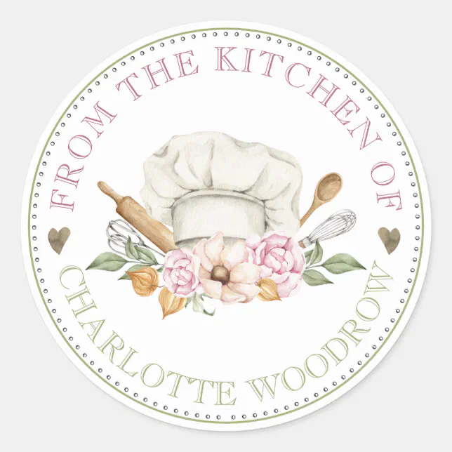 Baker Pastry Chef Tools Sticker | Zazzle