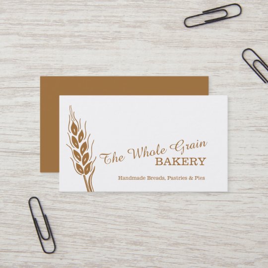 Bakers bakery wheat grain business cards | Zazzle.com