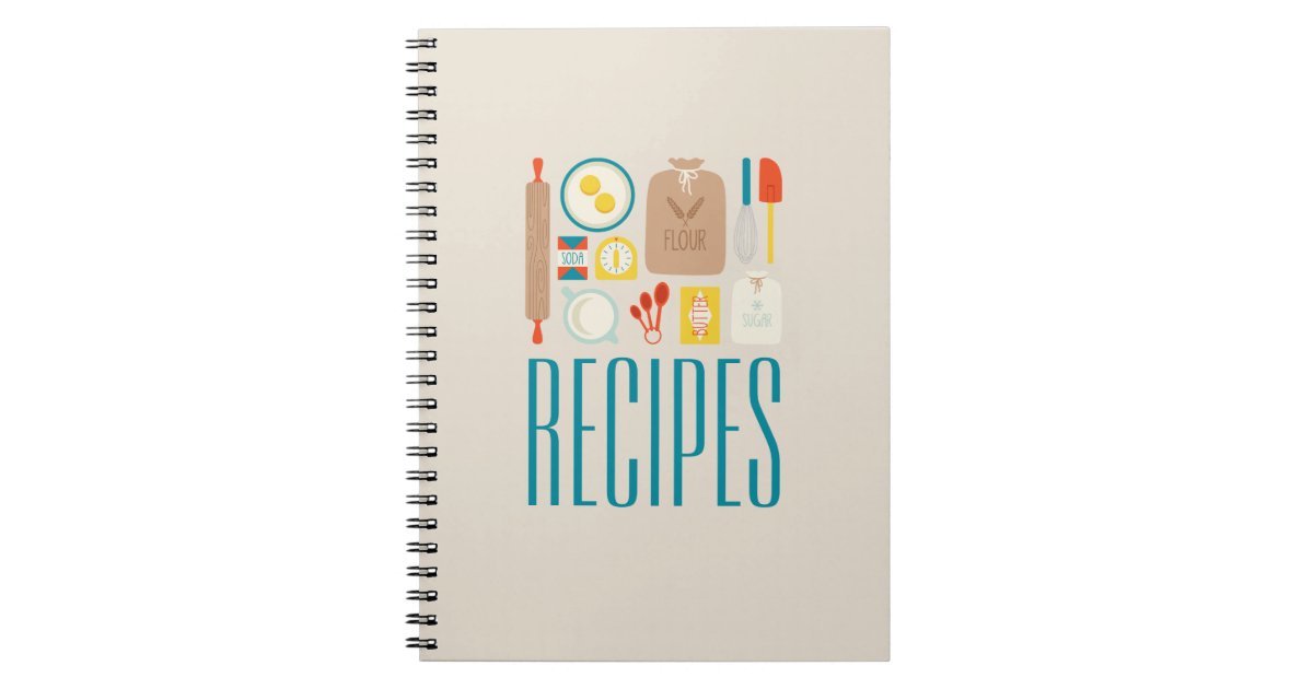 Baker's Recipes Notebook | Zazzle