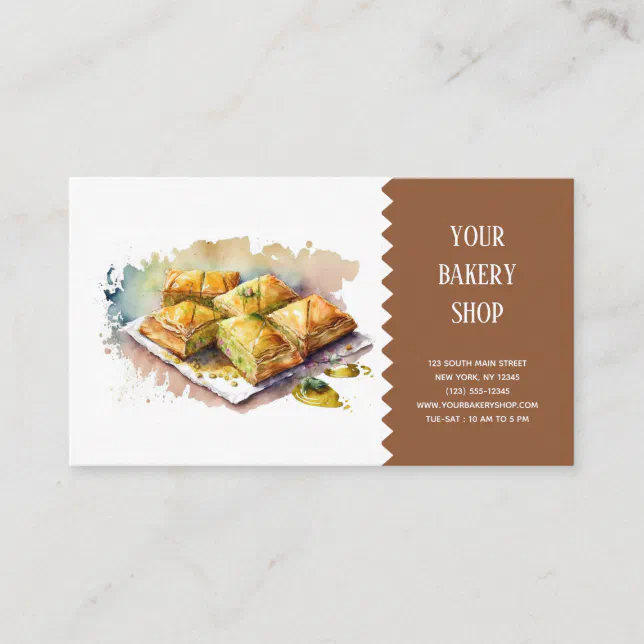 Bakery Bake business card | Zazzle