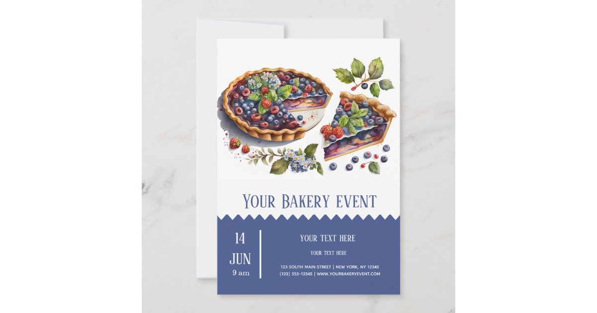 Bakery Bake event Invitation | Zazzle