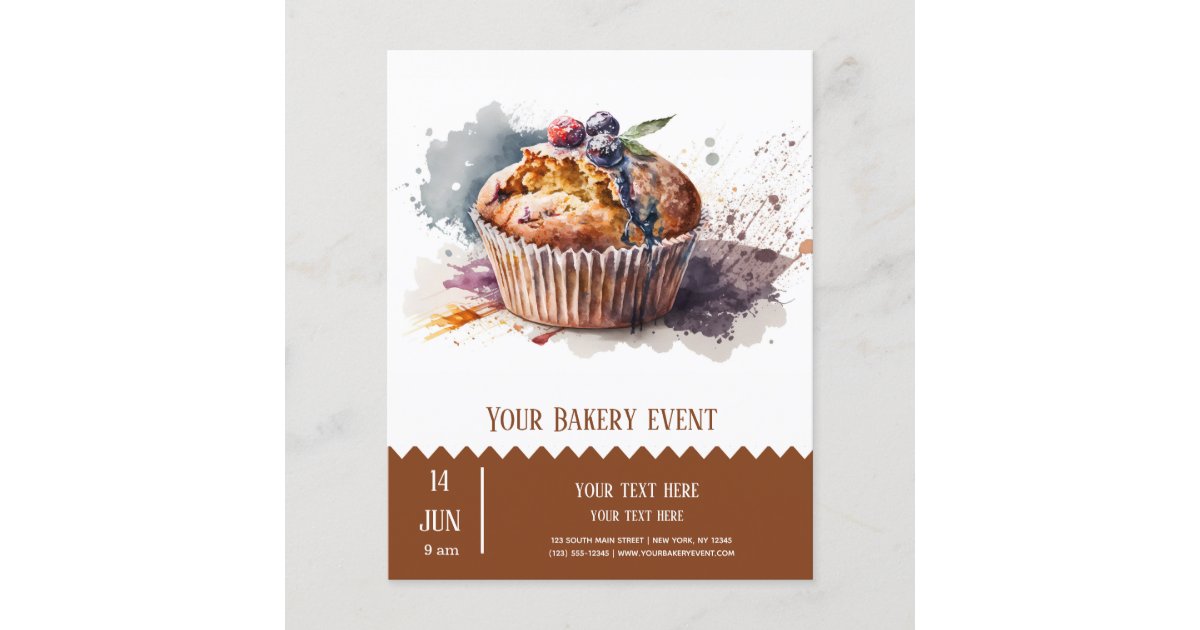 Bakery Bake flyer | Zazzle