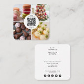 Bakery Baking Sweets Photo QR Code Social Media Square Business Card ...