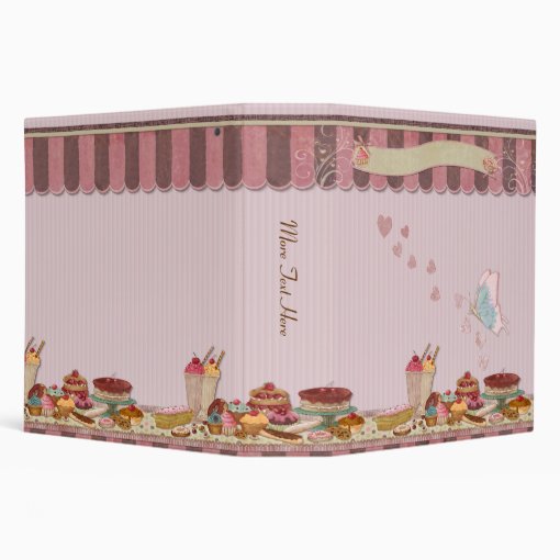 Bakery Boutique Cakes & Patisserie Binder | Zazzle