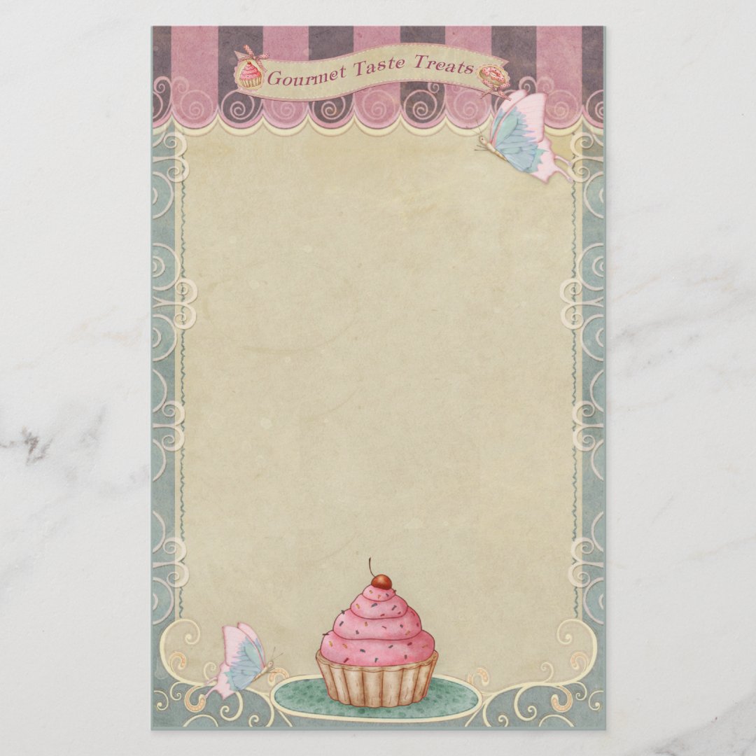 Bakery Boutique Stationery | Zazzle
