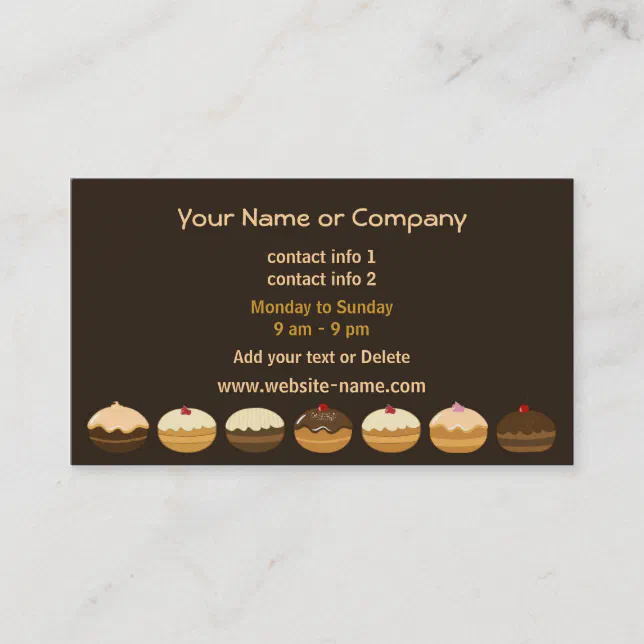 Bakery Business Card | Zazzle