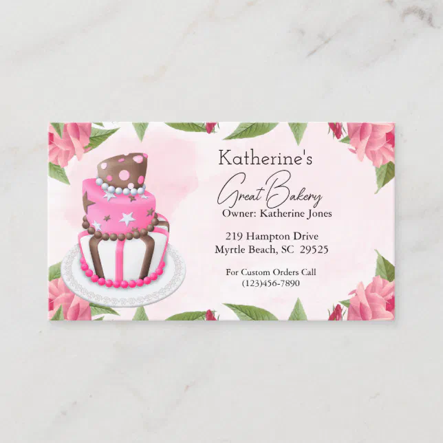 Bakery Business Cards | Zazzle