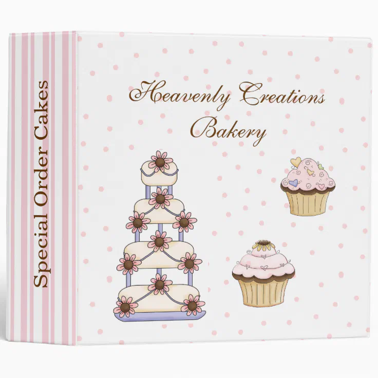 Bakery Business Sample Binder | Zazzle