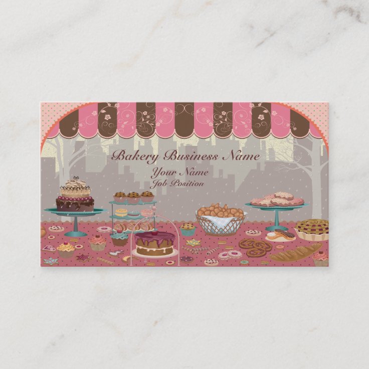 Bakery Business Shop Business Card | Zazzle