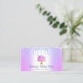 Bakery Cake Purple Glitter Drips Pastry Dessert Business Card | Zazzle