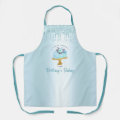 Bakery Cake Turquoise Pastry Glitter Drips Dessert Apron | Zazzle