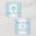 Bakery Cake Turquoise Pastry Glitter Drips Dessert Square Business Card ...