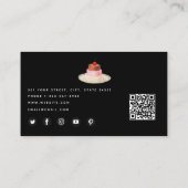 Bakery Cakes Sweets Baking QR Code Social Media Business Card | Zazzle
