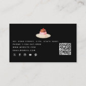 Bakery Cakes Sweets Baking QR Code Social Media Business Card | Zazzle