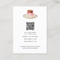 Bakery Cakes Sweets Baking QR Code Social Media Business Card | Zazzle