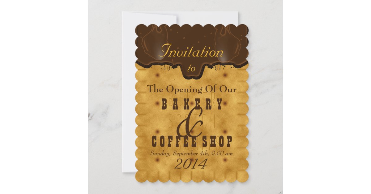 Bakery & Coffee Shop - Invitation | Zazzle