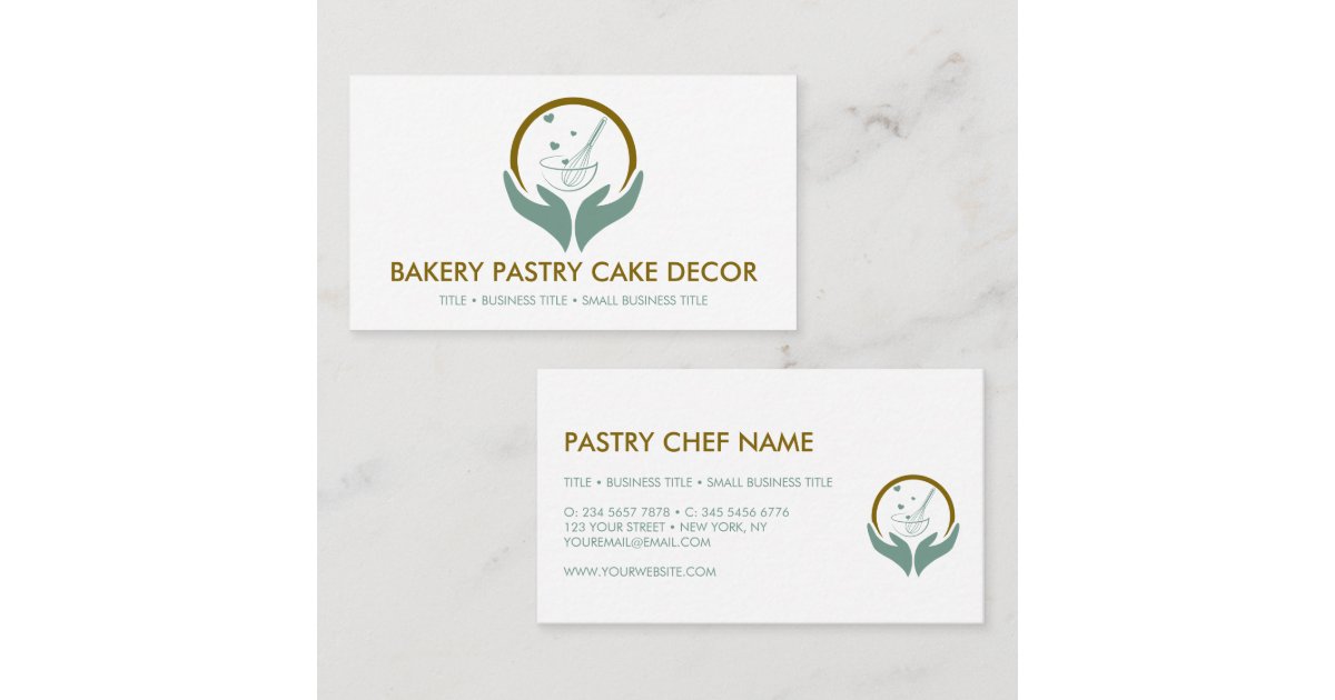 Bakery Cooking Pastry Pizzeria Business Card | Zazzle