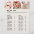 Bakery Cupcake Cake Shop Price List Flyer | Zazzle