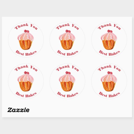 Bakery custom photo and text template personalized classic round ...