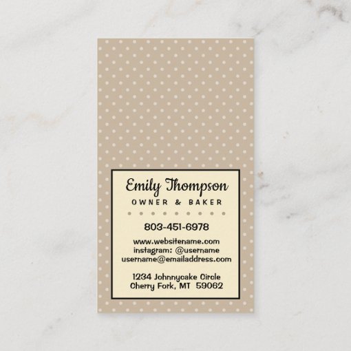 Bakery Discount Coupon Loyalty Referral Vertical Business Card | Zazzle